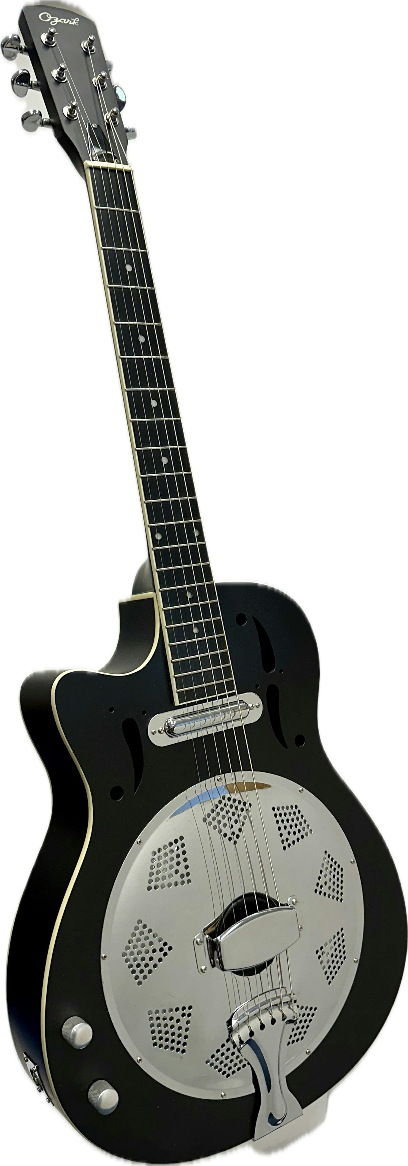 Ozark 3515EL Left-Handed Electro-Acoustic Resonator Guitar with Gig Bag ...