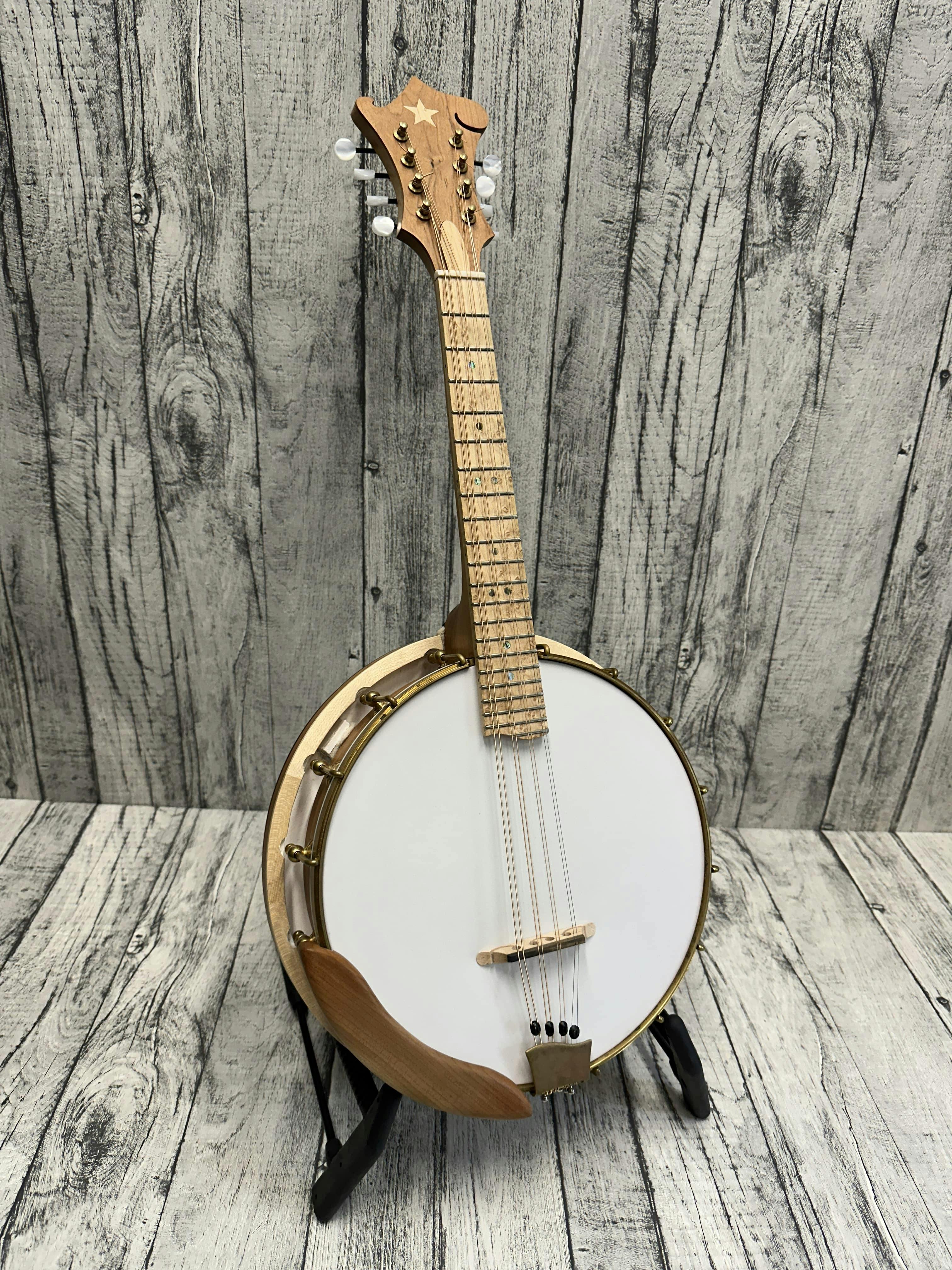 Badger Moon Handmade Octave Mandolin Banjo with Deluxe Hard Case ...
