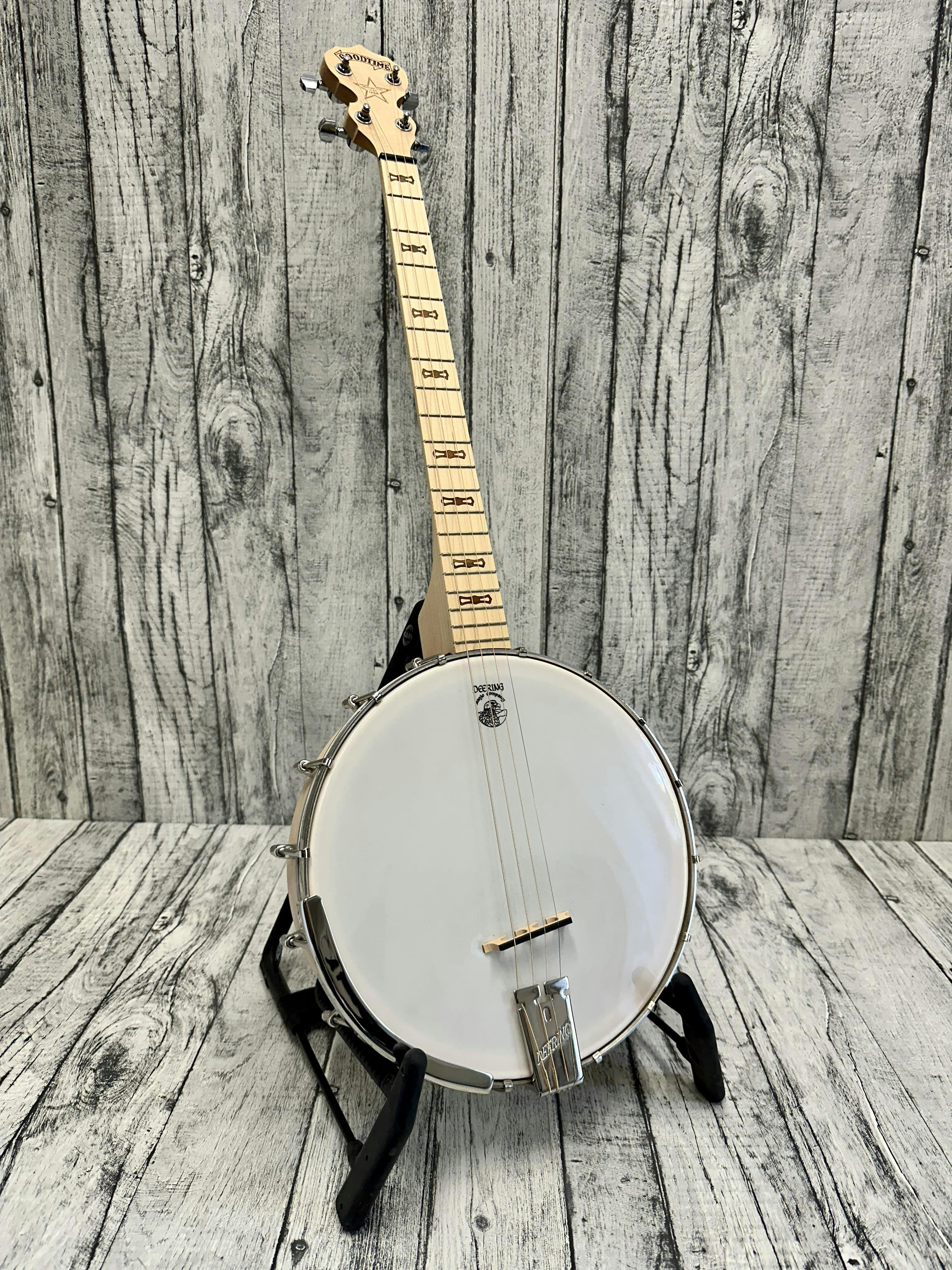 Deering Goodtime 19 Fret Tenor Banjo with Clareen ABS Hard Case ...