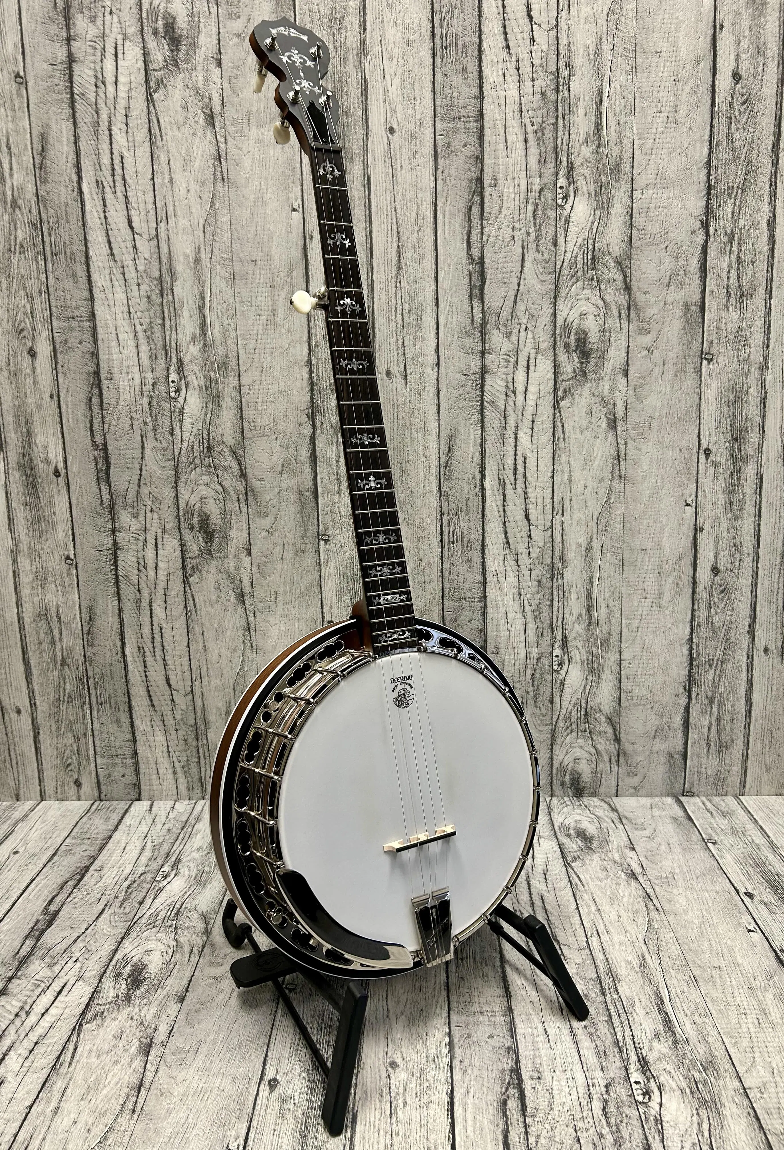 Deering Sierra Mahogany 5-String Resonator Banjo with Pikes and Hard ...