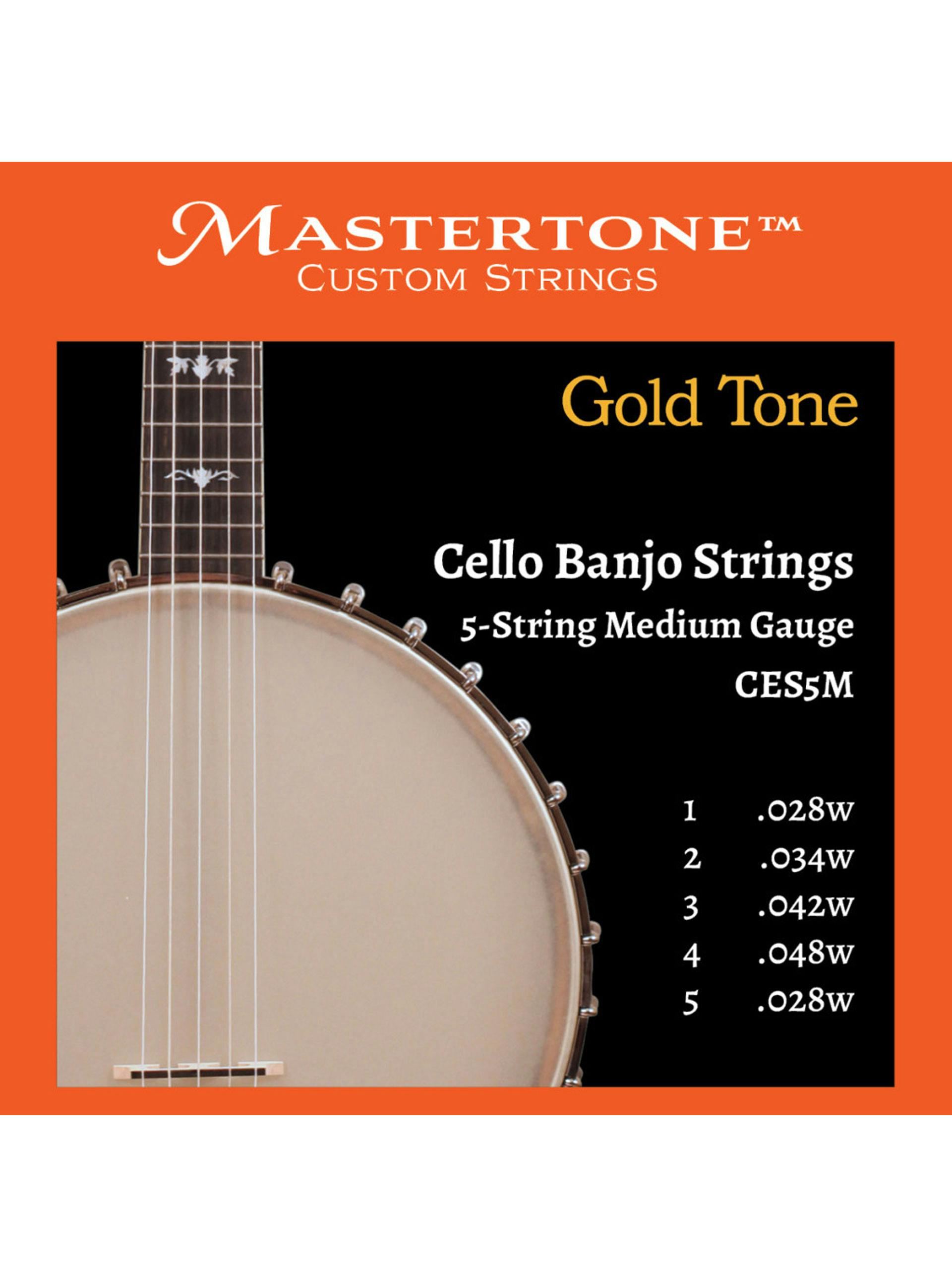 Gold Tone CEB5M 5 String Cello Banjo String Set - Mediums