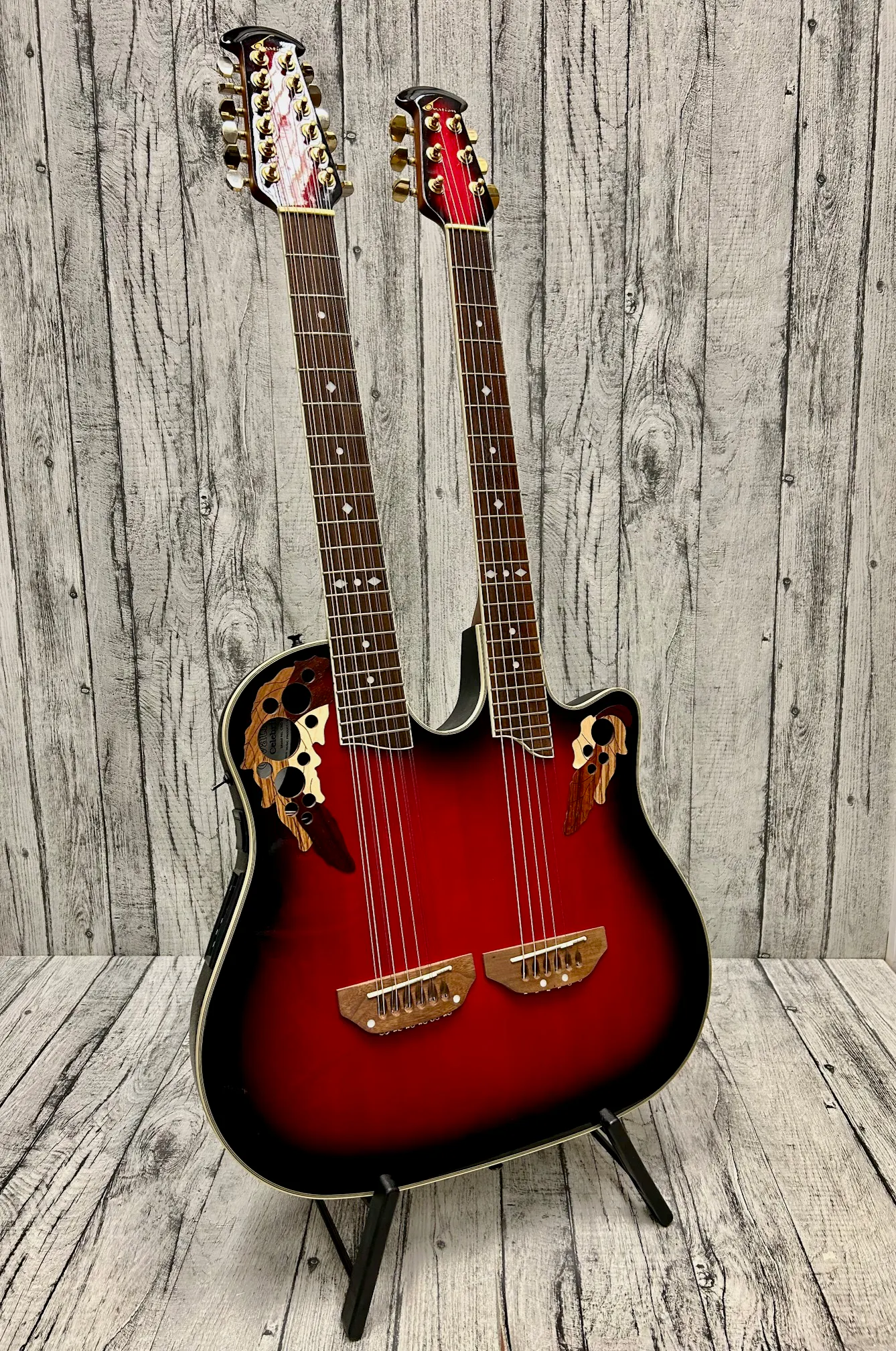 Ovation Celebrity CSD225 Double Neck with Hard Case - Commission Sale