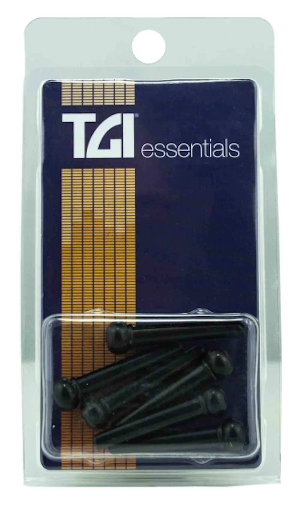 Plastic Bridge Pins Black or Cream (Pack of 6)