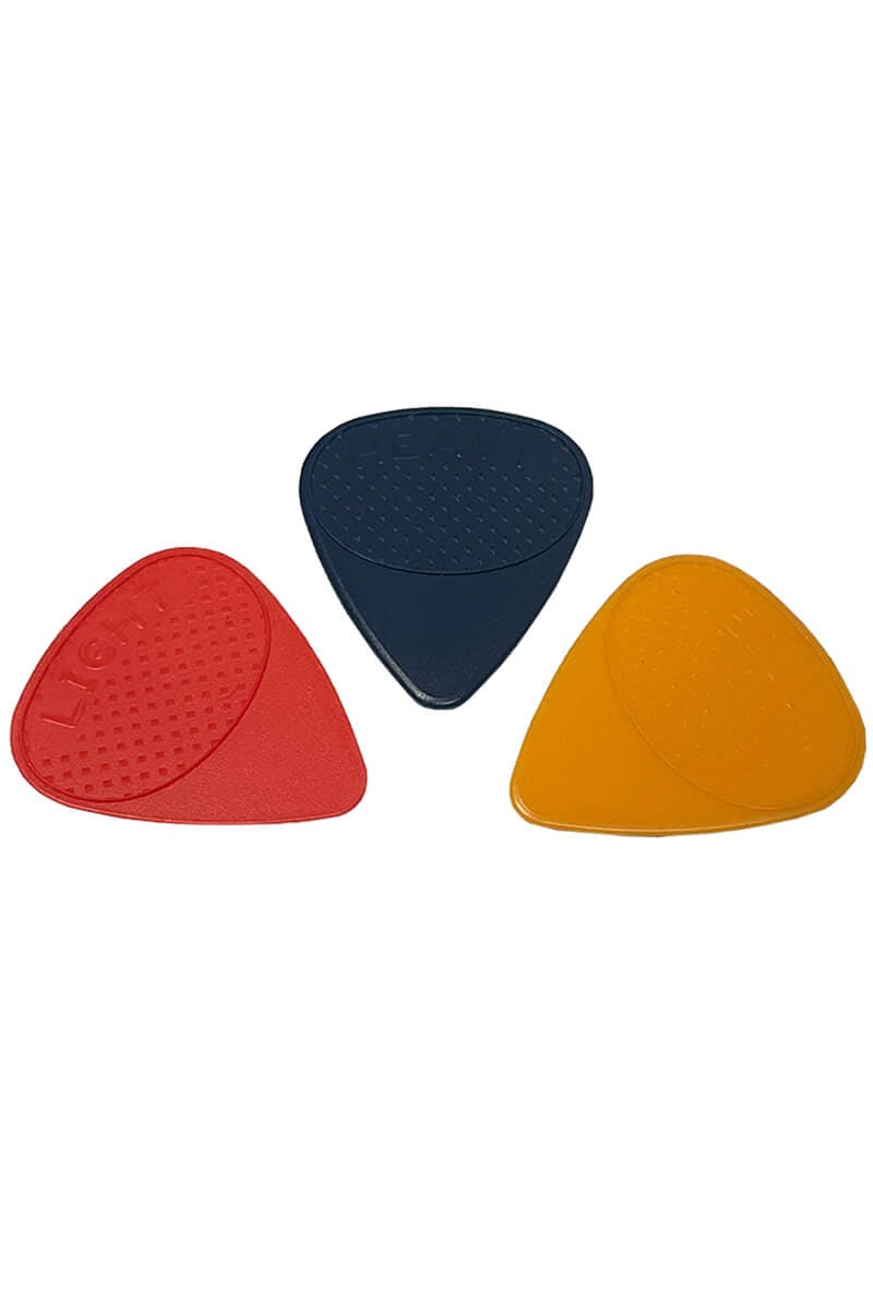 Fred Kelly Delrin Flat Pick Graded set of Three