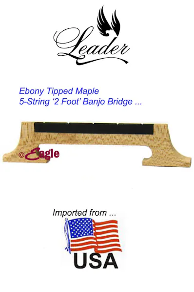 Banjo Bridges for your banjo spares and repairs, top quality from ...