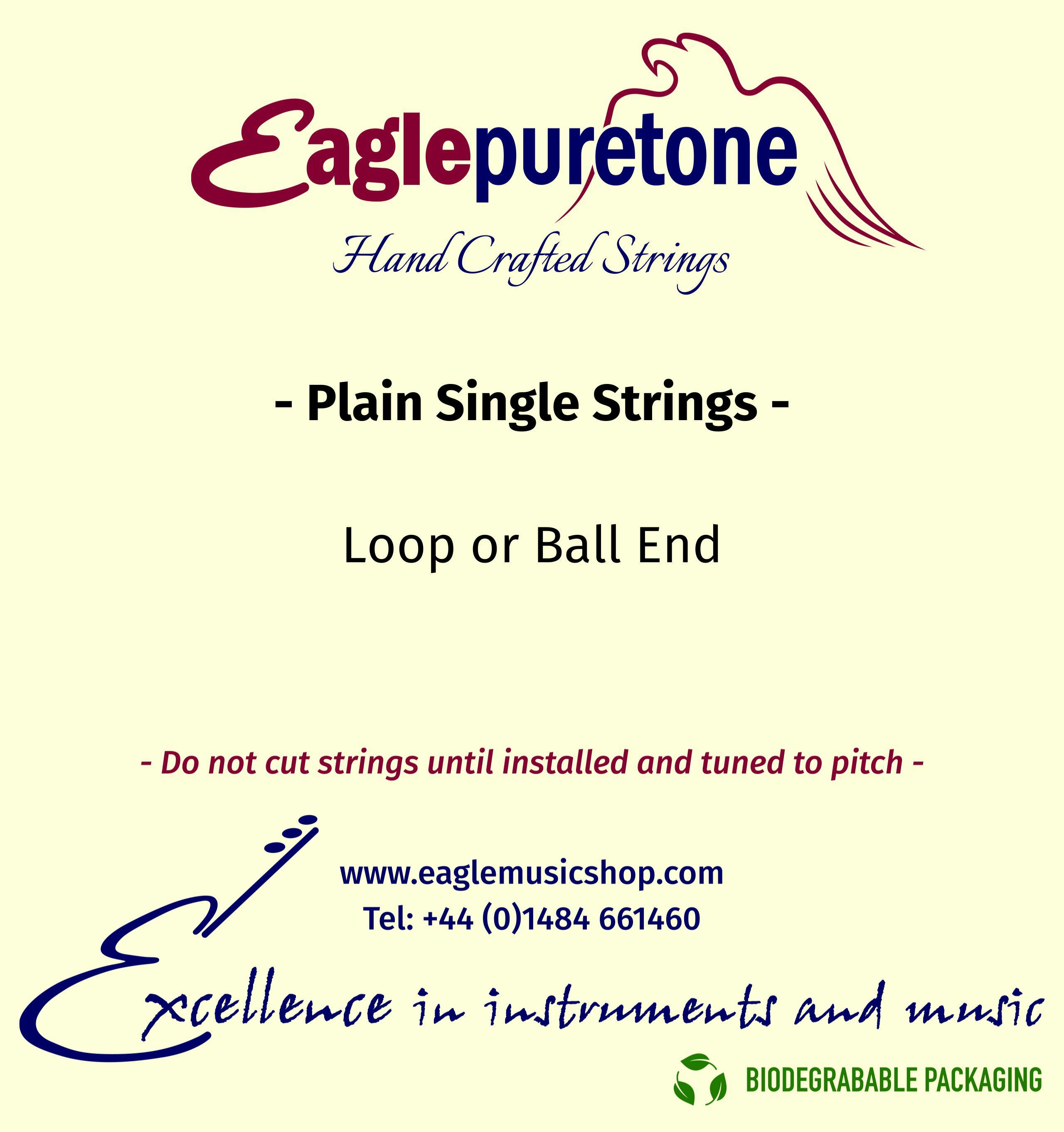 Hand crafted Eagle Puretone Single Plain Instrument Strings