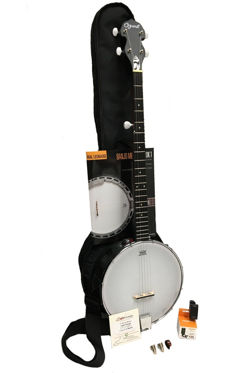 Ozark 5-String open Back Banjo Beginners Pack