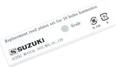 Harmonica reed plates from Seydel, Hering, Hohner, Lee Oskar and Suzuki.