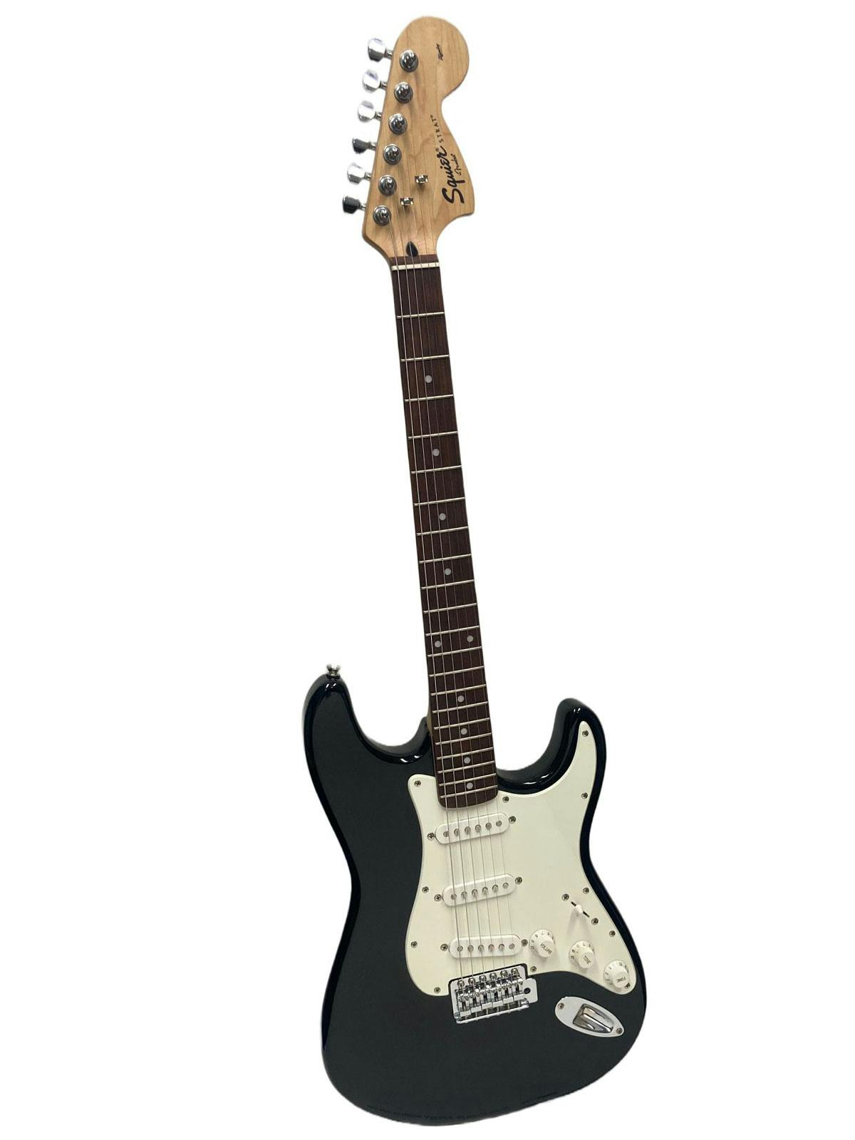 Squier by Fender Stratocaster Black Electric Guitar with Fender ...
