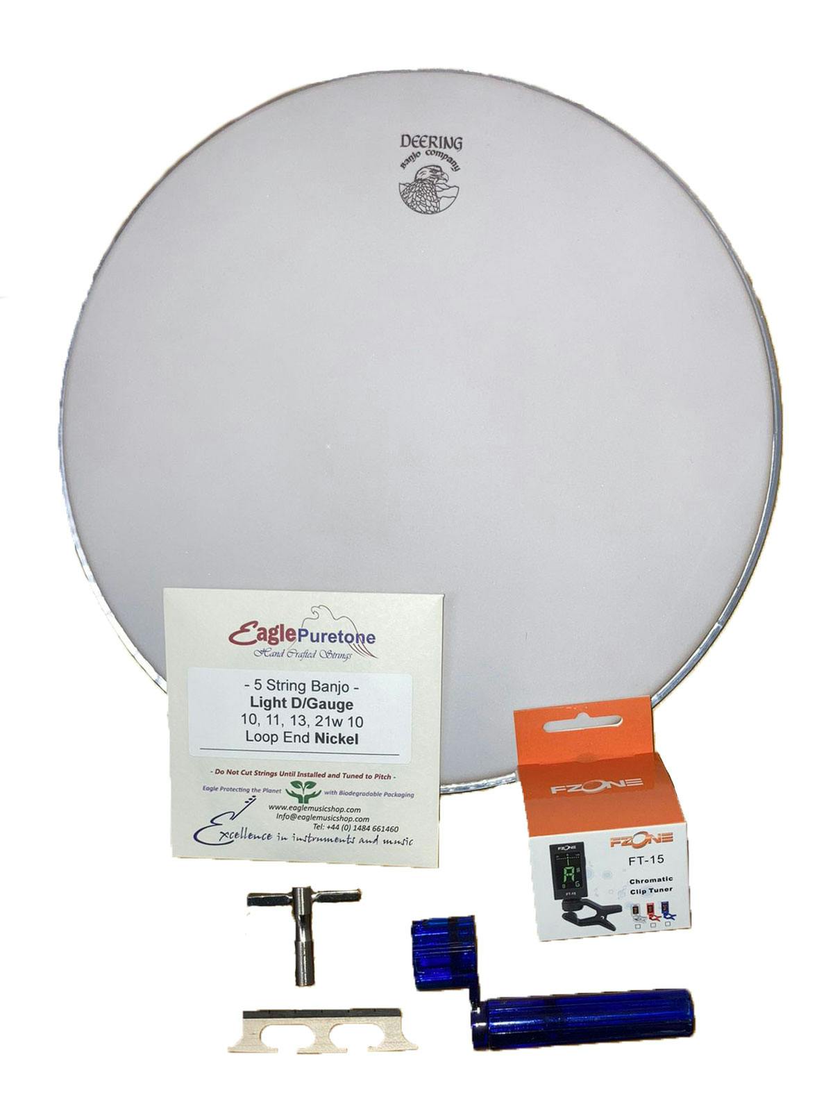 Deering Goodtime Banjo Head Change Service Kit